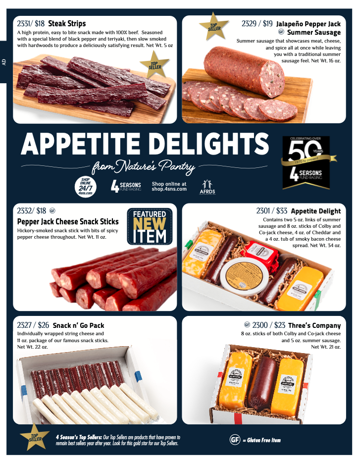 Appetite Delight - 4 Seasons Fund Raising